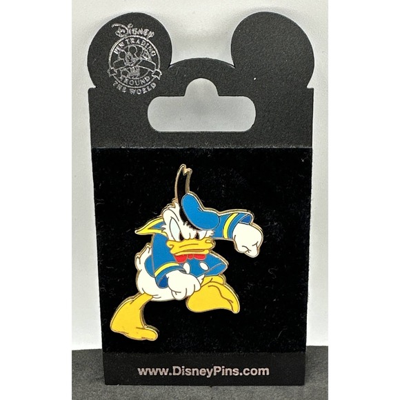 Disney | Accessories | Walt Disney Parks Angry Donald Duck Blue Trading ...